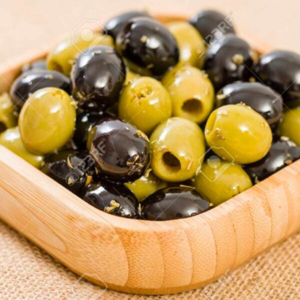 BOTTEGA HOMEMADE PITTED BLACK&GREEN MARINATED OLIVES IN JAR 300GR ...