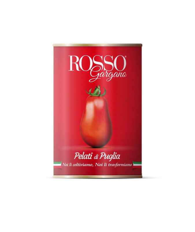 ROSSO GARGANO APULIA PEELED TOMATO 400GR - Bottega Mediterrane